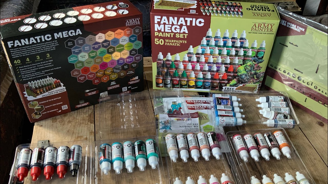 Fanatic Mega Paint Set - 50 Warpaints - YouTube