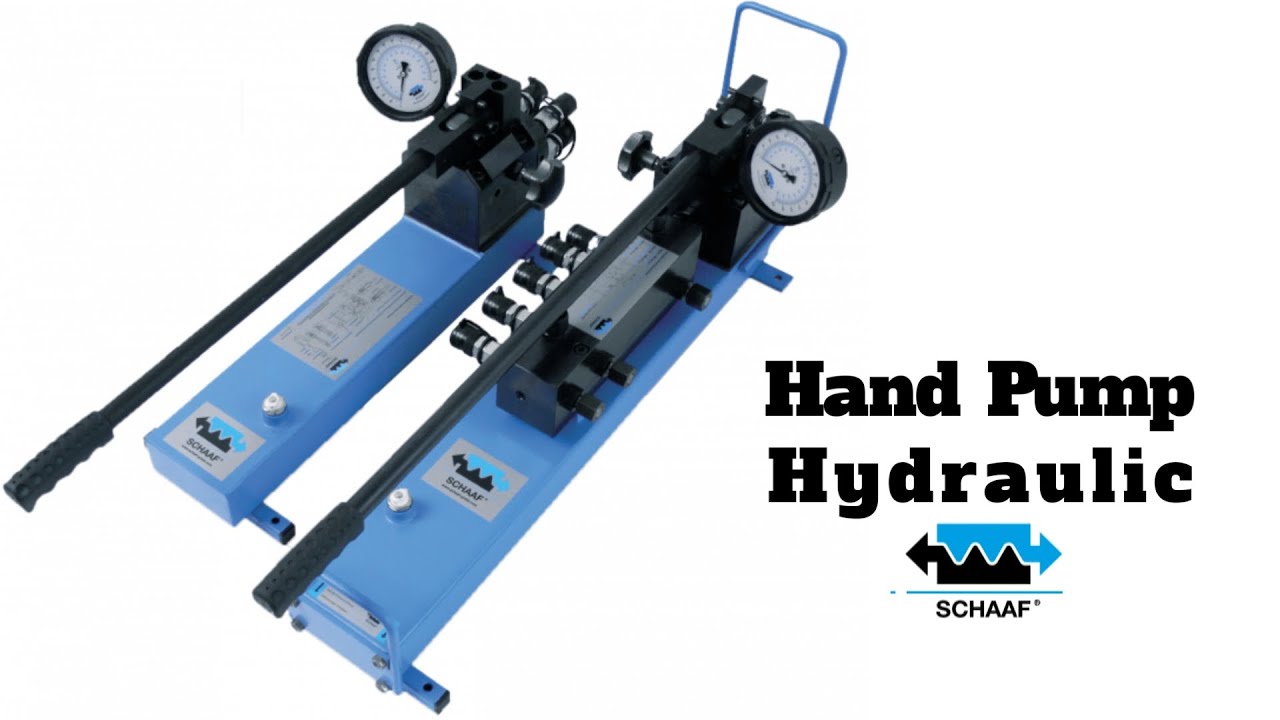 Hand Pump Hydraulic Schaaf | High Pressure Pump - YouTube