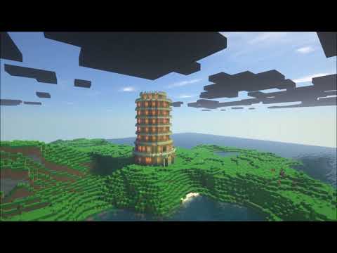 Leaning Tower of Pisa Minecraft Build SEUS Shaders - YouTube