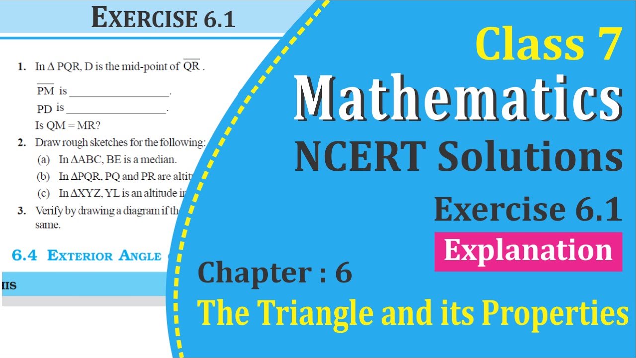 NCERT Solutions Class 7 Maths Chapter 6 Exercise 6.1 - YouTube