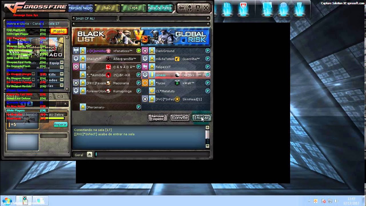 HACKER PARA CROSSFIRE AL 12/11/2012 - YouTube