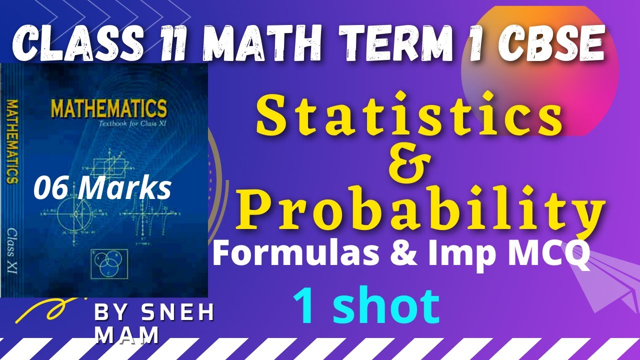 statistics & Probability class 11 math formulas explain With MCQ - YouTube