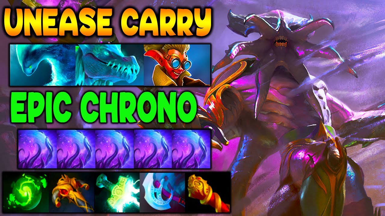 UNEASE CARRY - EPIC CHRONO - FACELESS VOID - FULL TEAM FIGHT - DOTA 2 GAMEPLAY - YouTube