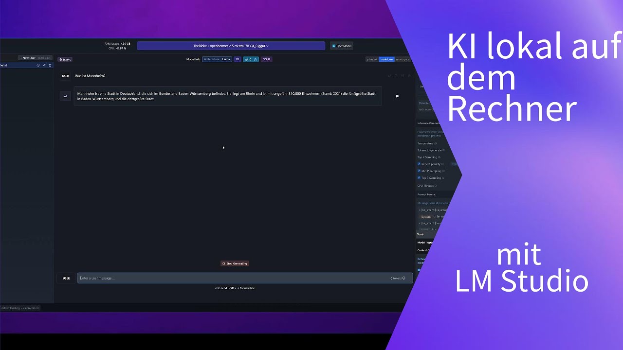 KI Zuhause: Eigene KI Sprachmodelle mit LM Studio lokal betreiben ...