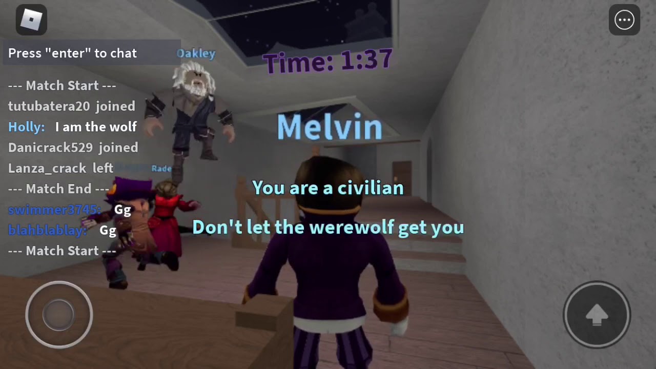 Roblox A Wolf Or Other gameplay, winning as wolf and civilian. - YouTube