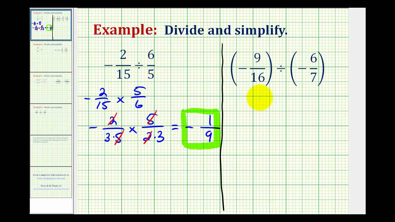 Ex 1 Dividing Signed Fractions YouTube ex-1-dividing-signed-fractions-youtube