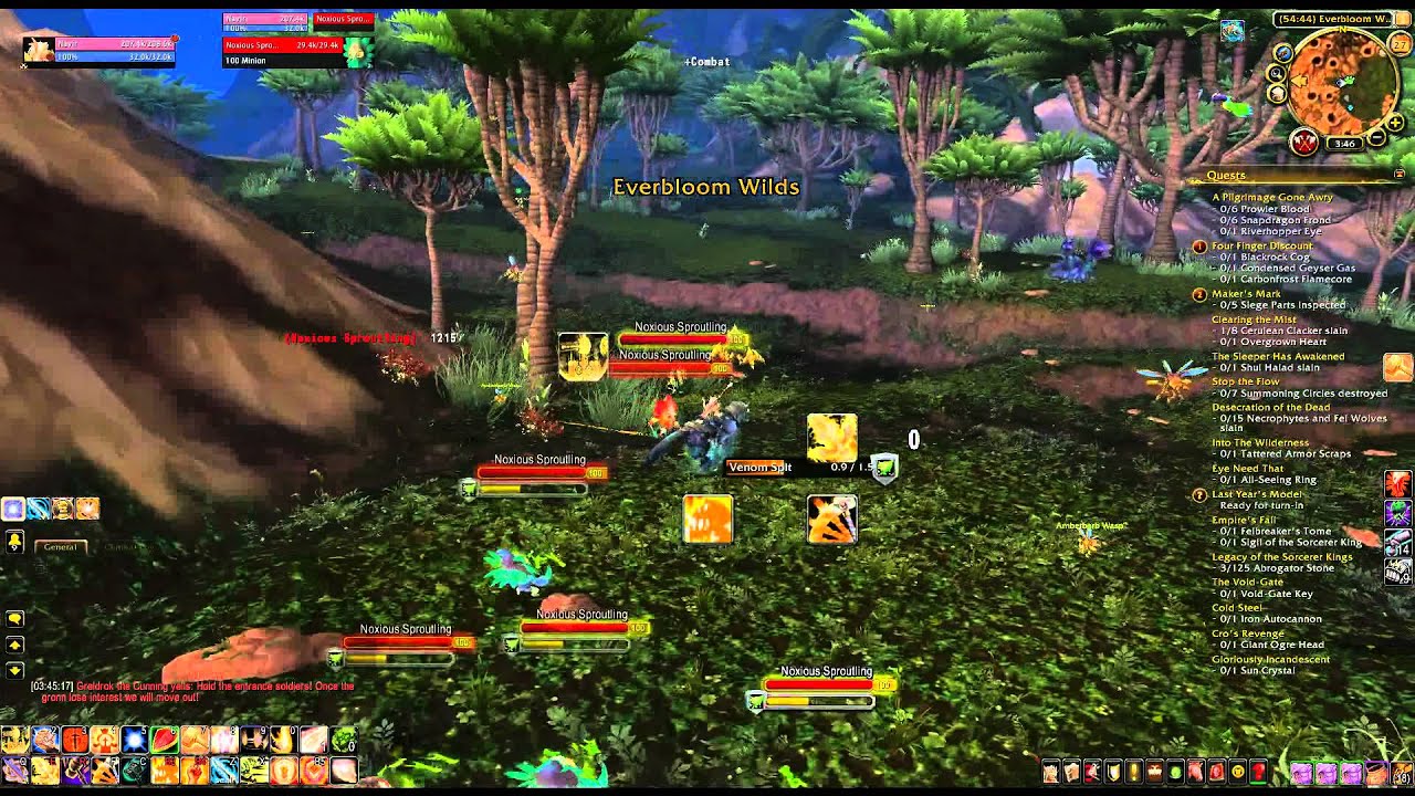 Where is Everbloom Wilds WoD Explore Gorgrond - YouTube