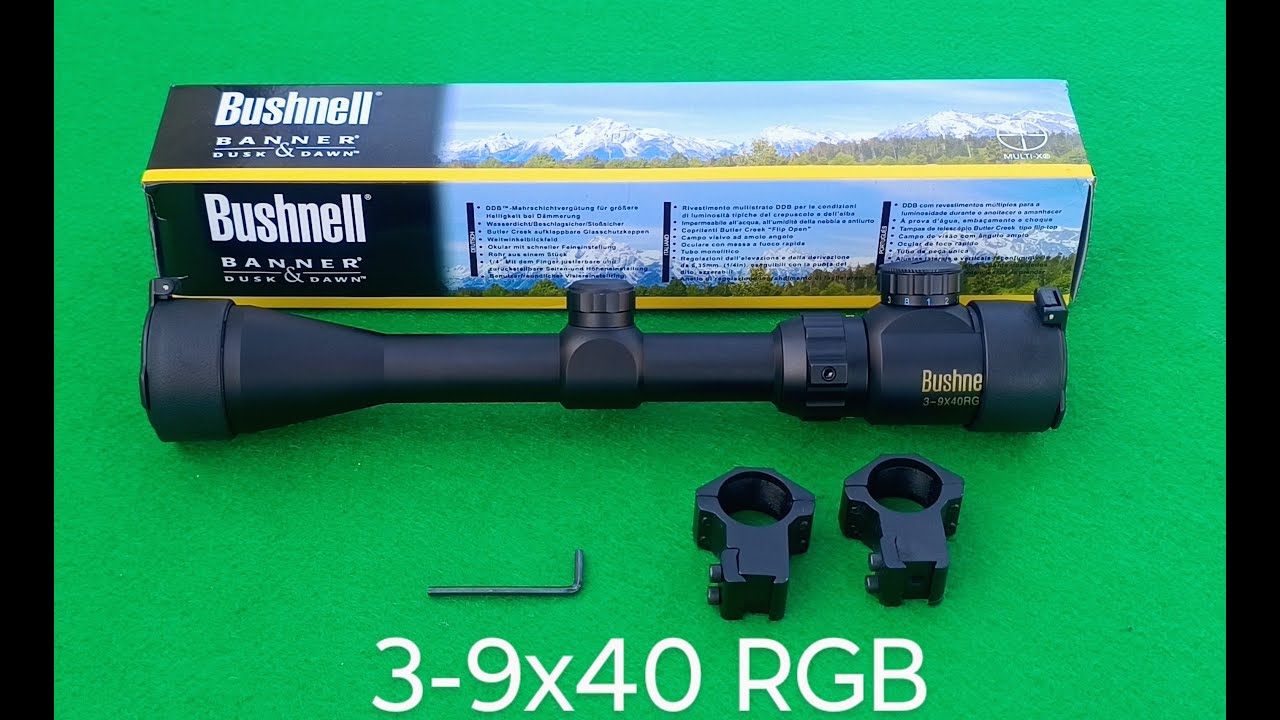 Bushnell 3-9x40 RGB Scope - YouTube