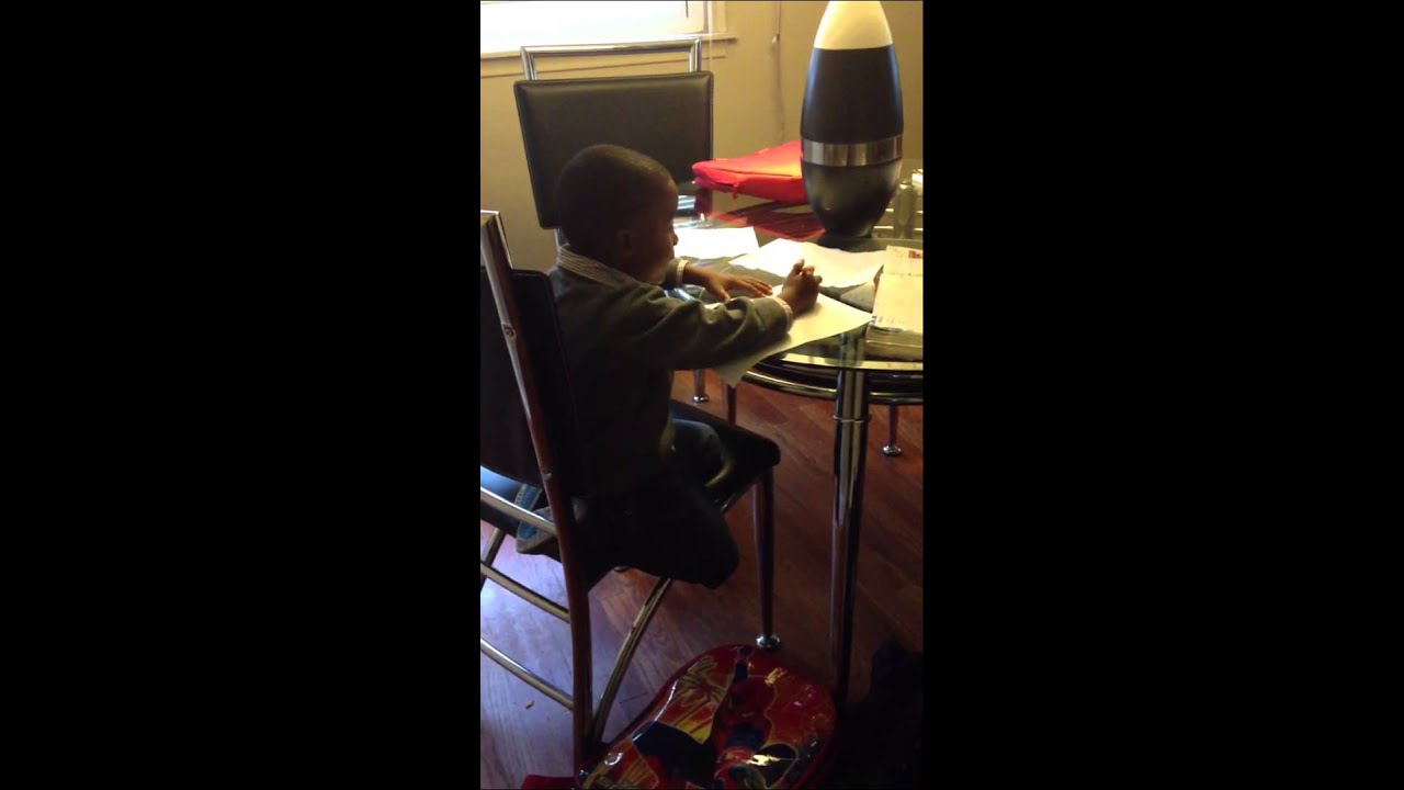 3yr Old Doing Homework YouTube 3yr Old Doing Homework YouTube