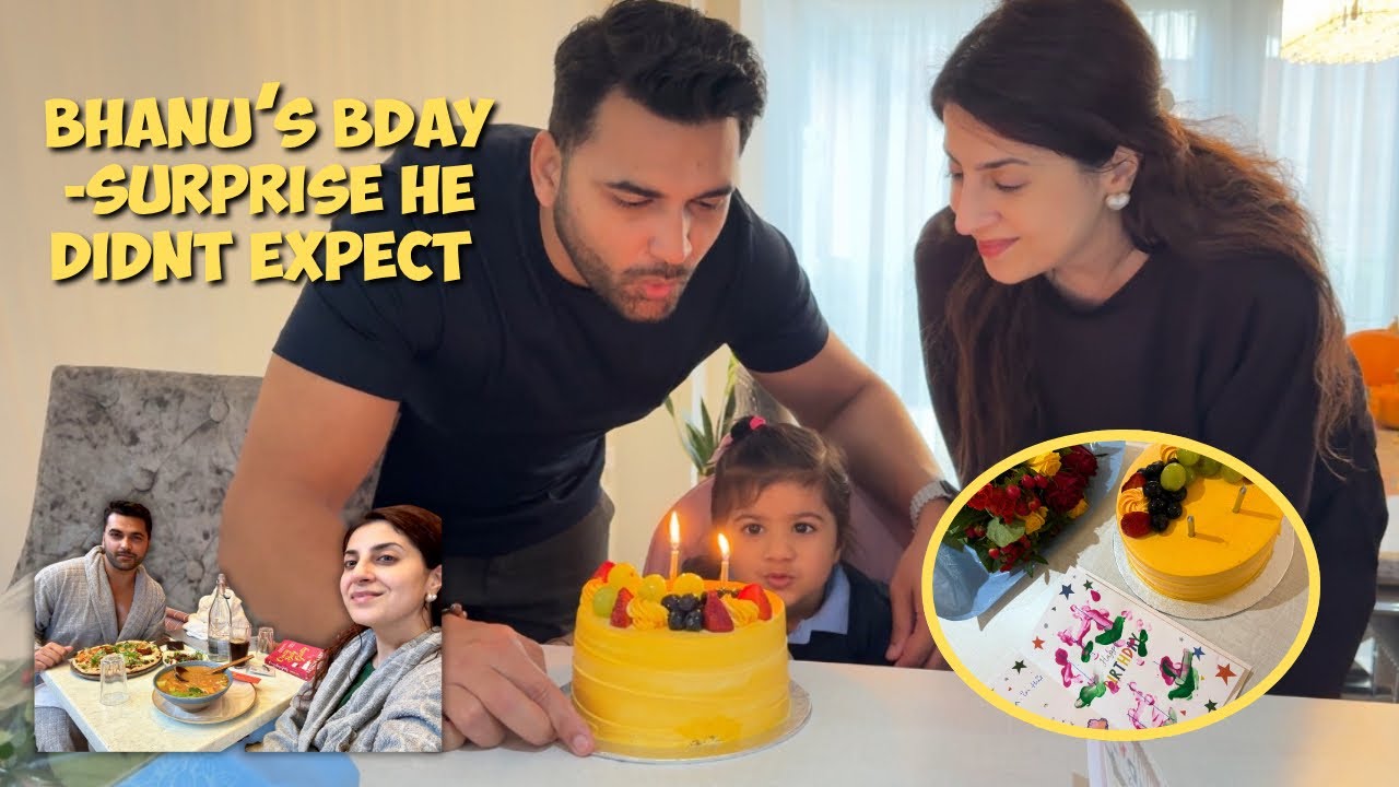 He Didn't Expect This! 😱 Bhanu's Birthday Surprise in the UK | Chia's ...