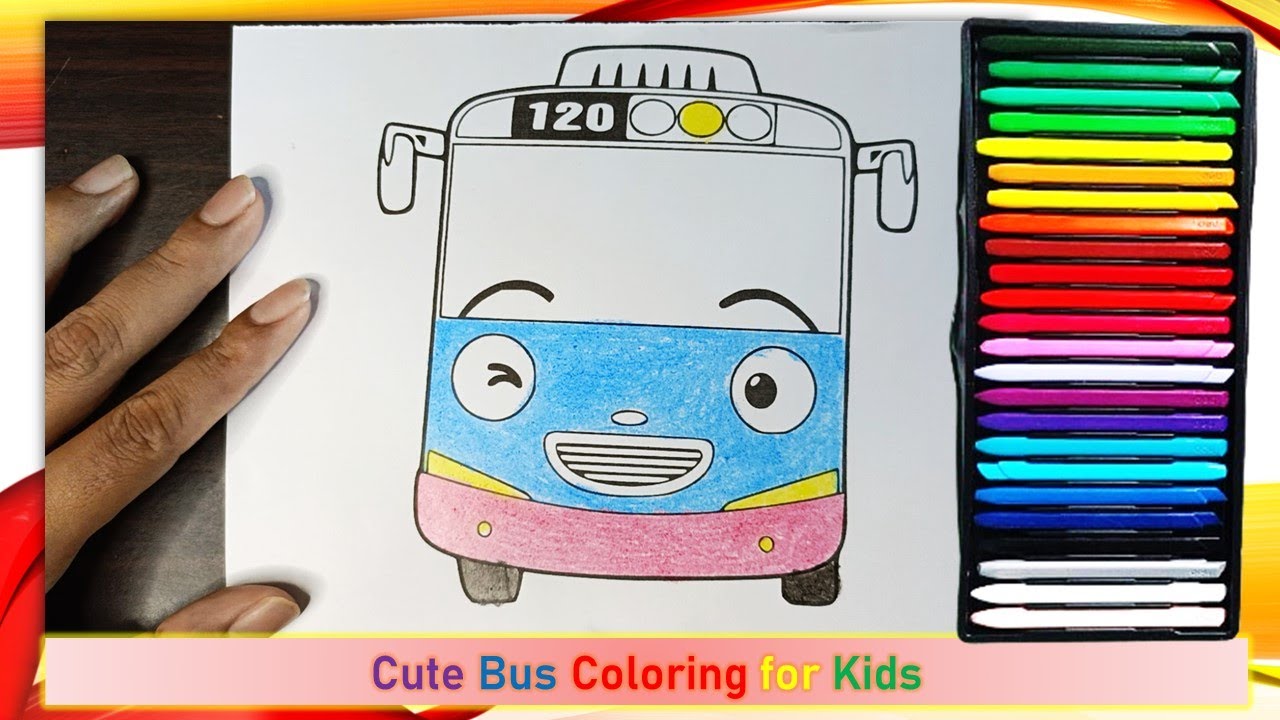 Cute Bus Coloring for Kids - YouTube