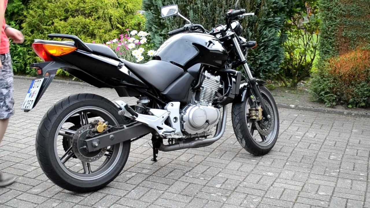 Honda Cbf 500 without exhaust ♦ Honda Cbf 500 ohne Auspuff - YouTube