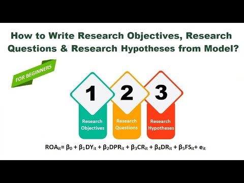 Tips for Writing Research Objectives, Research Questions and Research ...