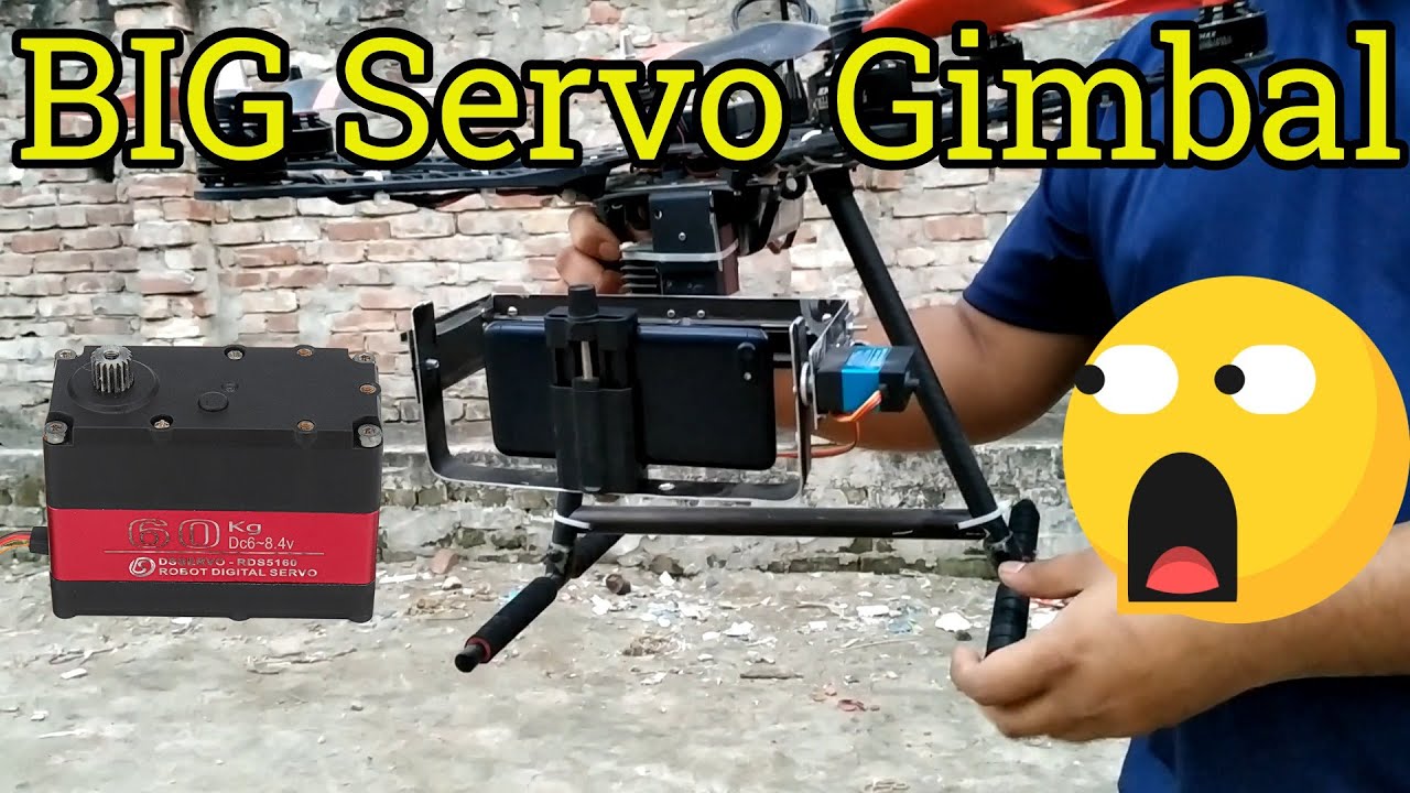 2Axis Giant Servo Gimbal 2 - Outdoor Test - YouTube