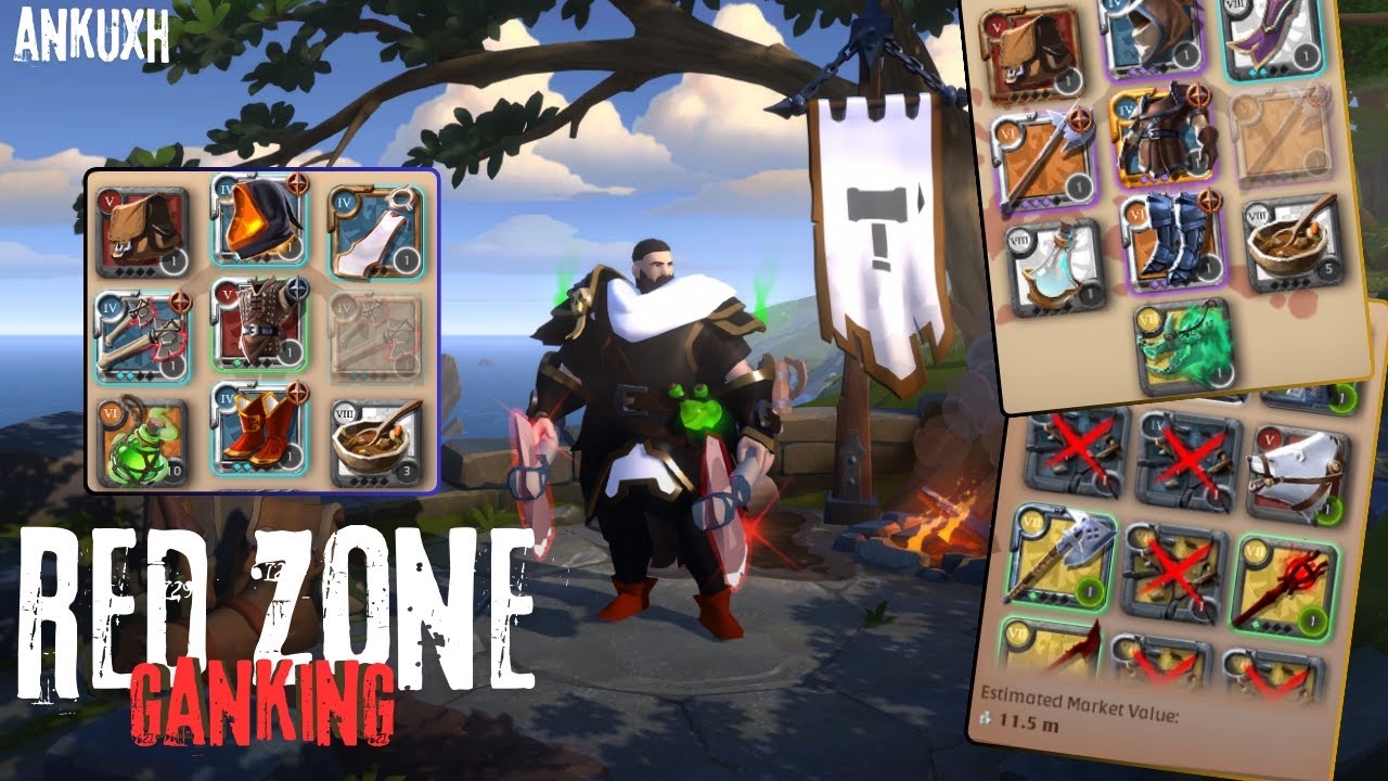 Huge Profits !! | Red zone Ganking | ALBION ONLINE PVP - YouTube