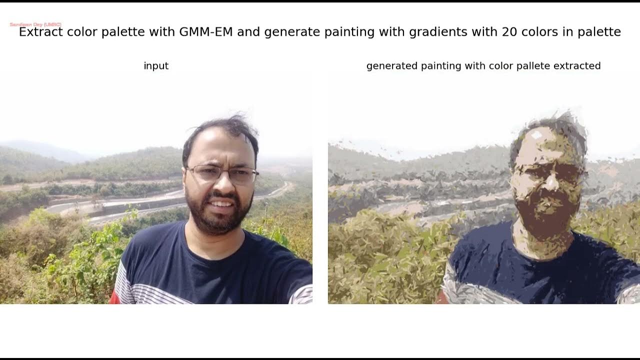 Generate painting | Color palette extraction | GMM-EM | python - YouTube