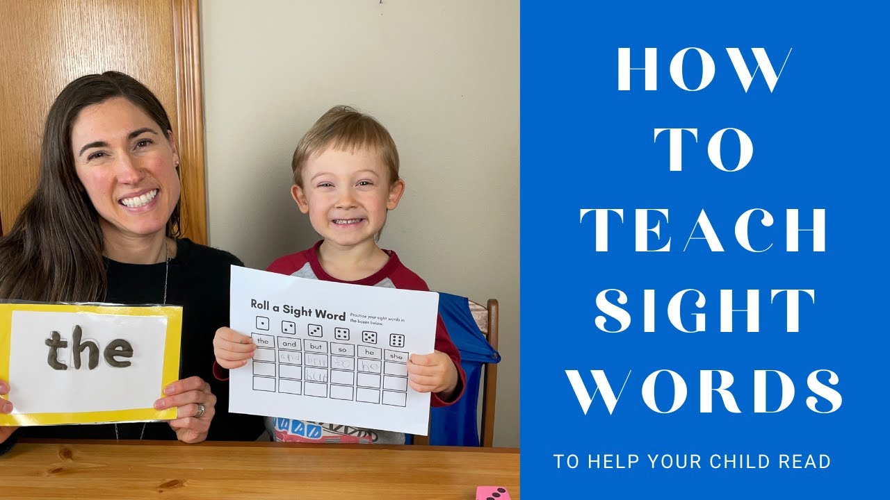How to TEACH SIGHT WORDS to help your child READ | SIGHT word games for ...