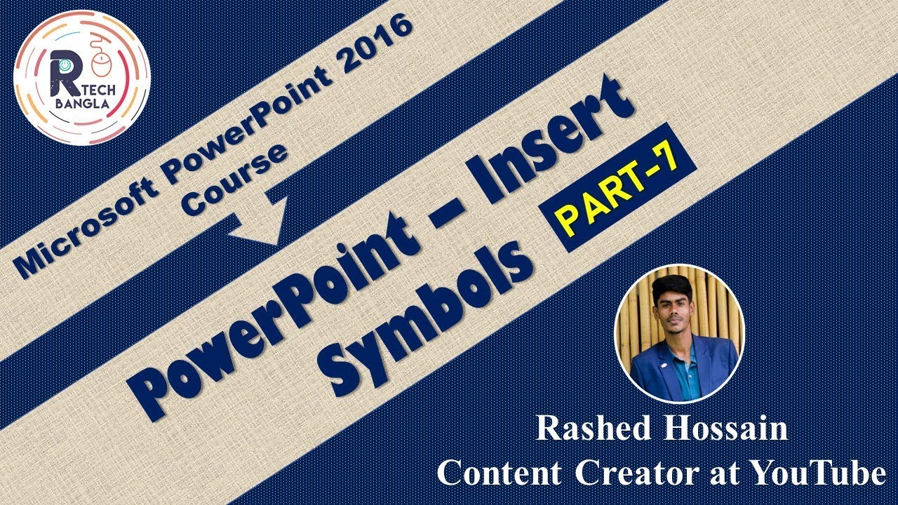 Microsoft PowerPoint | insert | Symbols |Part 7| Microsoft PowerPoint ...