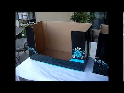 DIY- Free Storage Boxes (No Cost From Costco) - YouTube