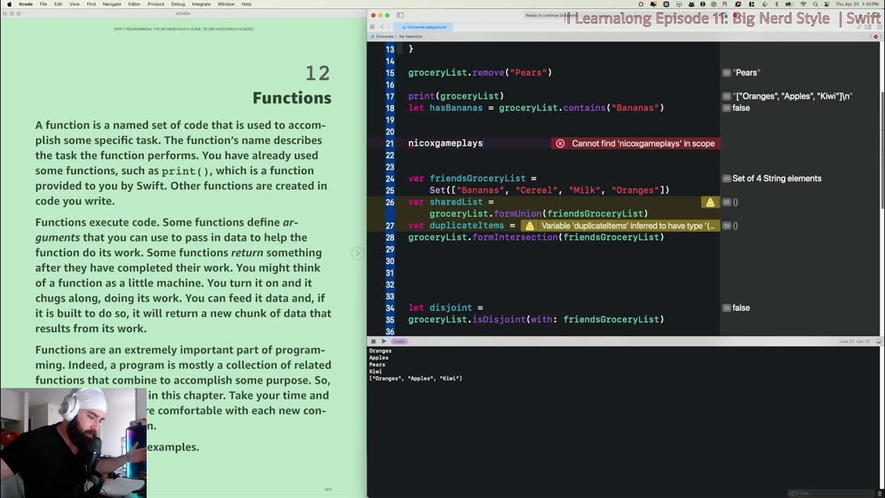 Swift & SwiftUI Learnalong Episode 11: Big Nerd Style - YouTube
