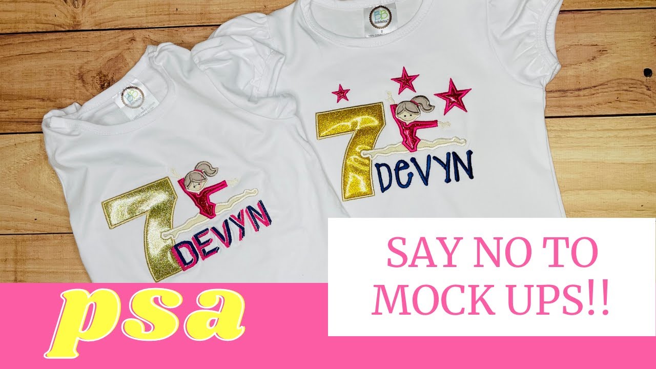 Machine Embroidery PSA - Say No To Mock Ups!! - YouTube
