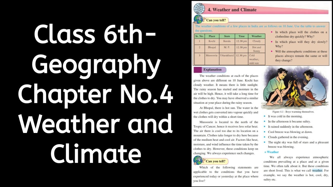 Class 6 -Geography- Chapter-4 Weather and Climate by #Maqsood Shaikh ...