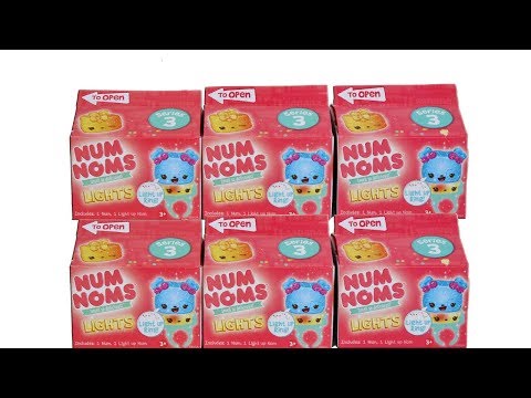 Num Noms Lights Series 3 Blind Box Opening Unboxing Toy Review