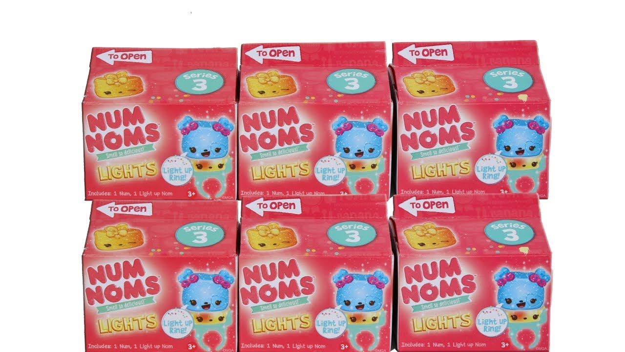 Num Noms Lights Series 3 Blind Box Opening Unboxing Toy Review - YouTube
