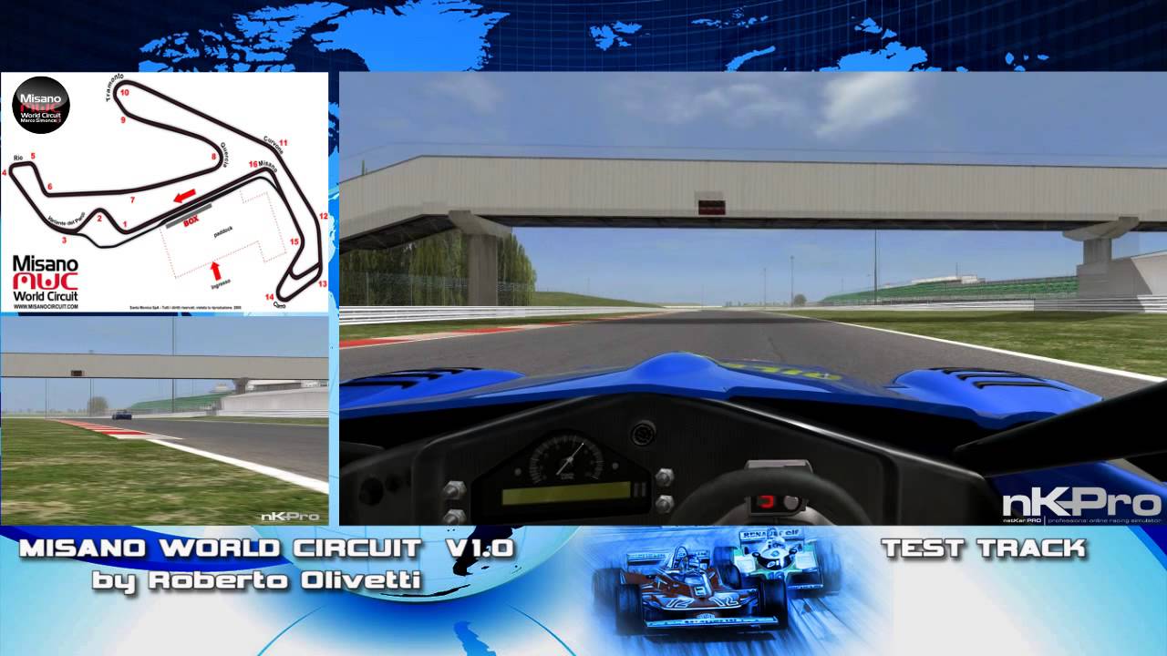 NetKar pro - Misano world circuit v1.0 (test track osella PA-21s) - YouTube