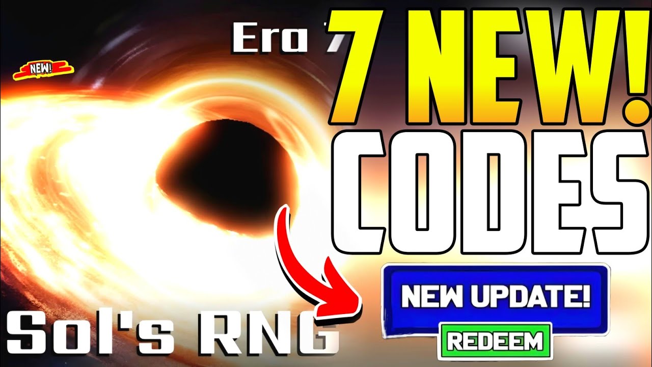 ⚠️UPDATE - CODES⚠️ SOL'S RNG CODES 2024 - ROBLOX SOL'S RNG CODES - CODE ...