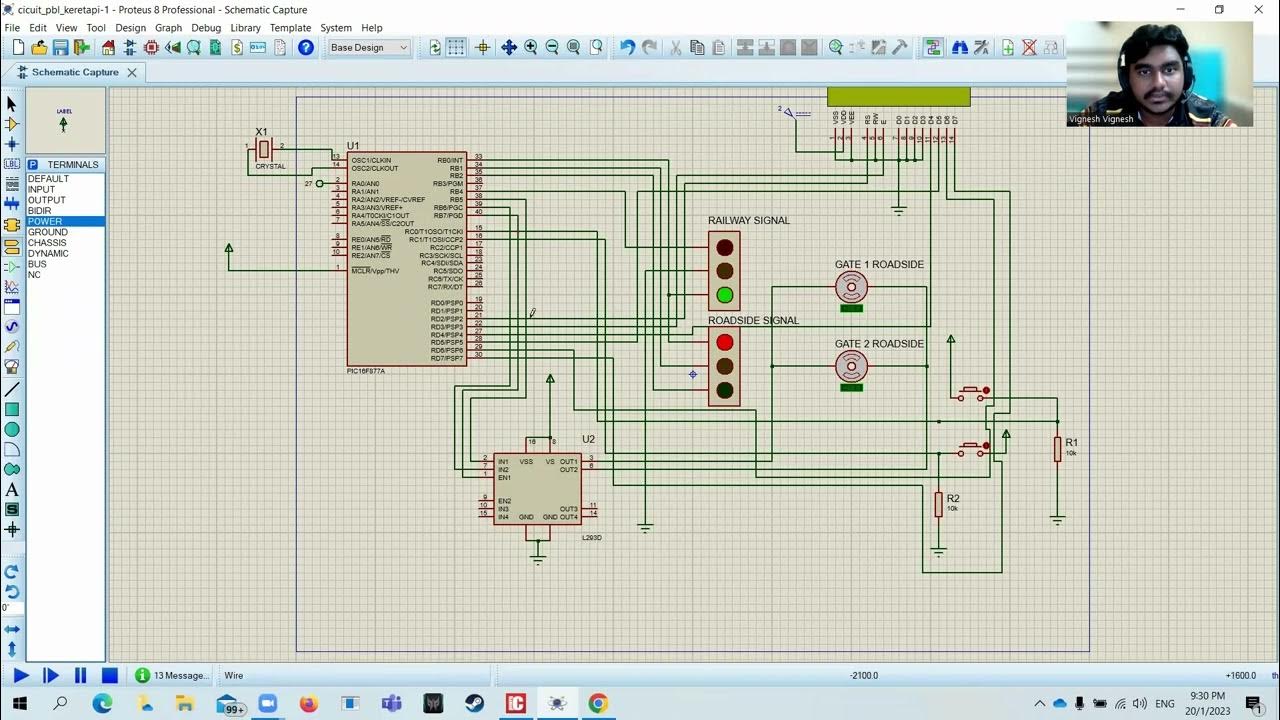 Automatic Railway Gate System using PIC16F877A Microcontroller(BEKM3453 ...