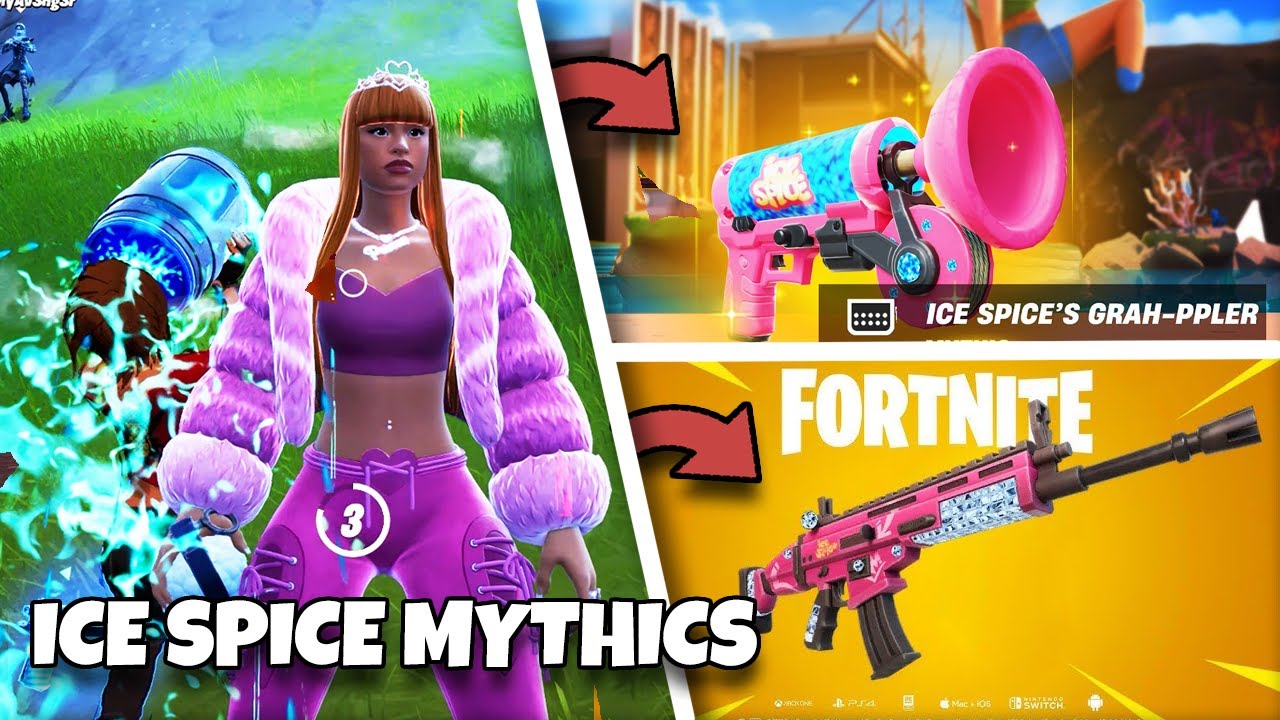 Fortnite ICE SPICE - Mythic Drops And Exotic Heals! - YouTube