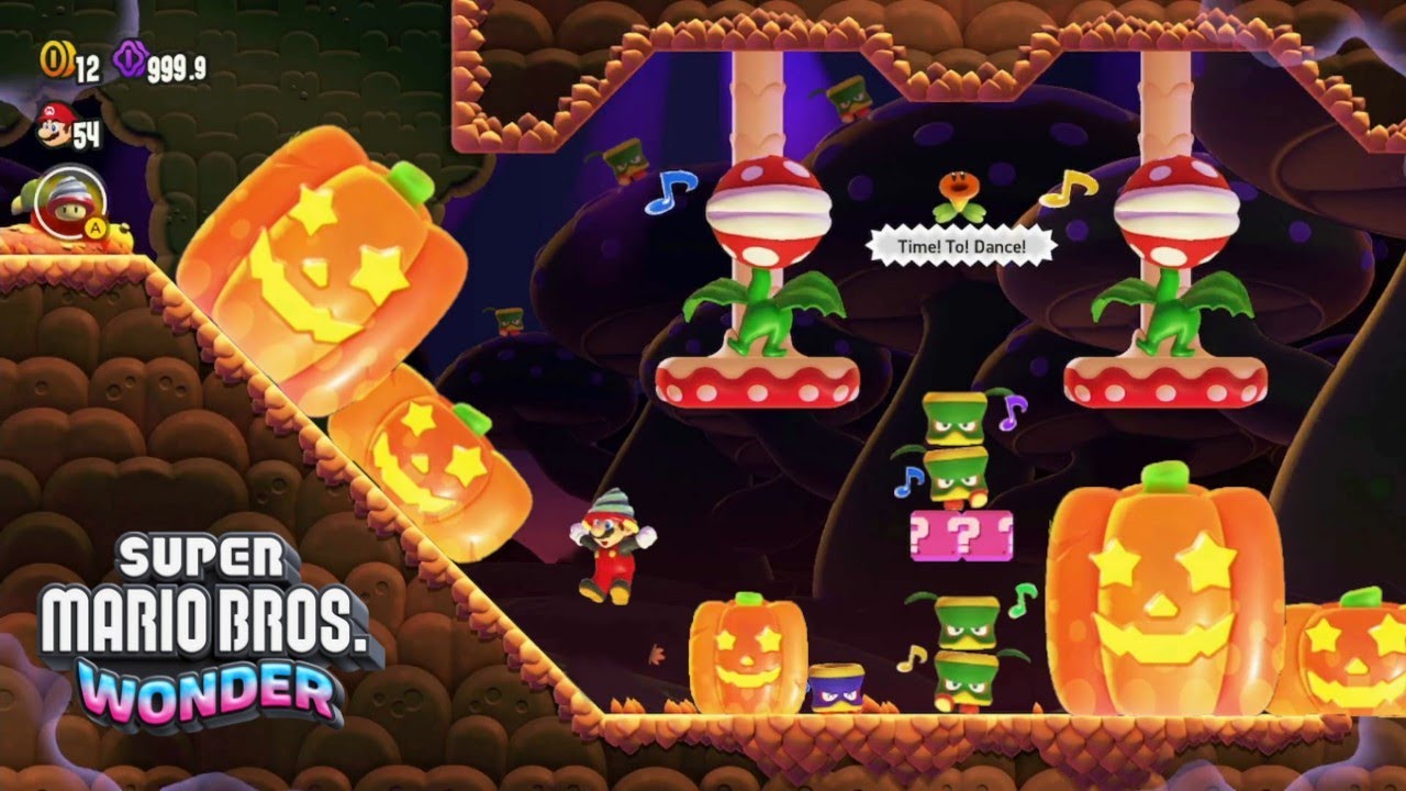Pumpkin Party in Super Mario Bros. Wonder - YouTube