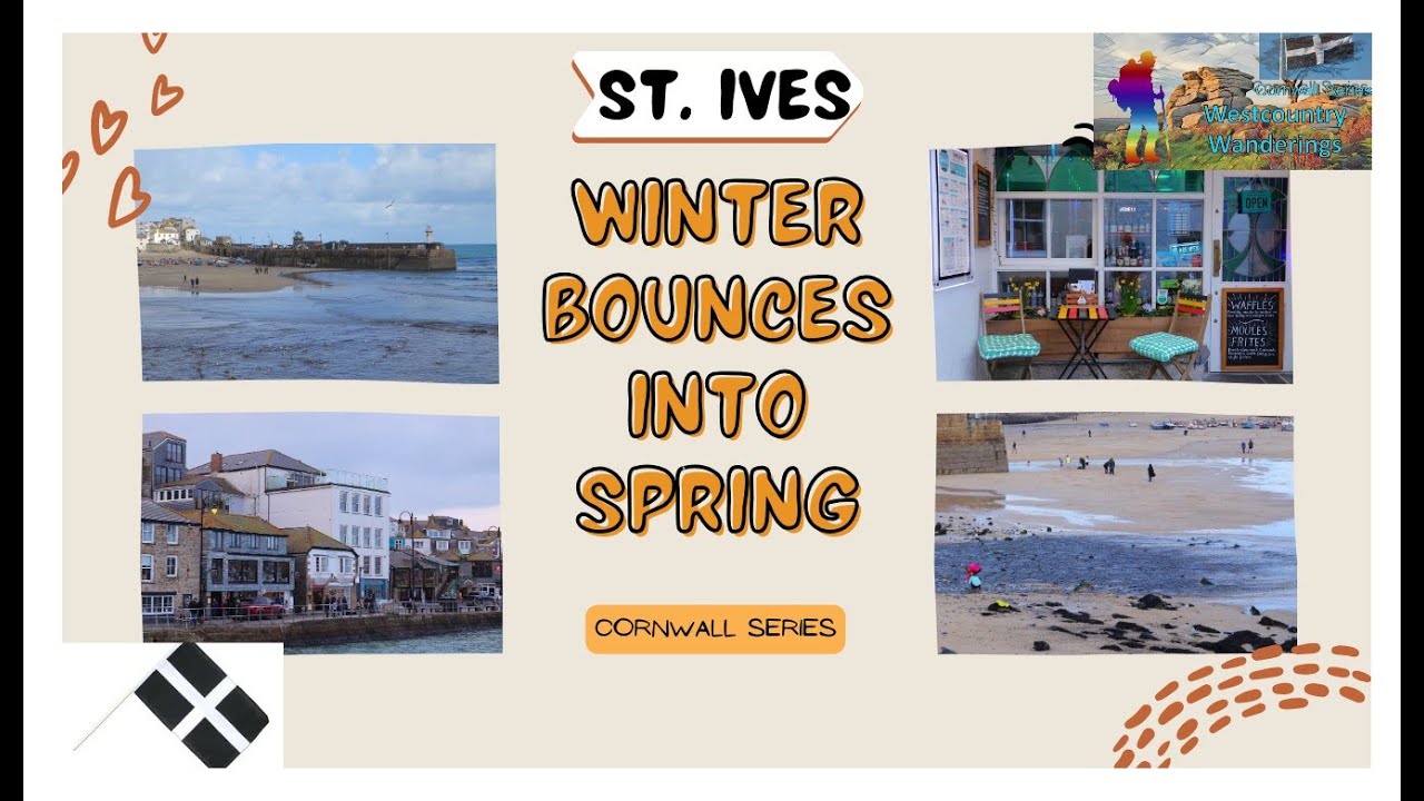 Winter bounces into spring in St. Ives - YouTube