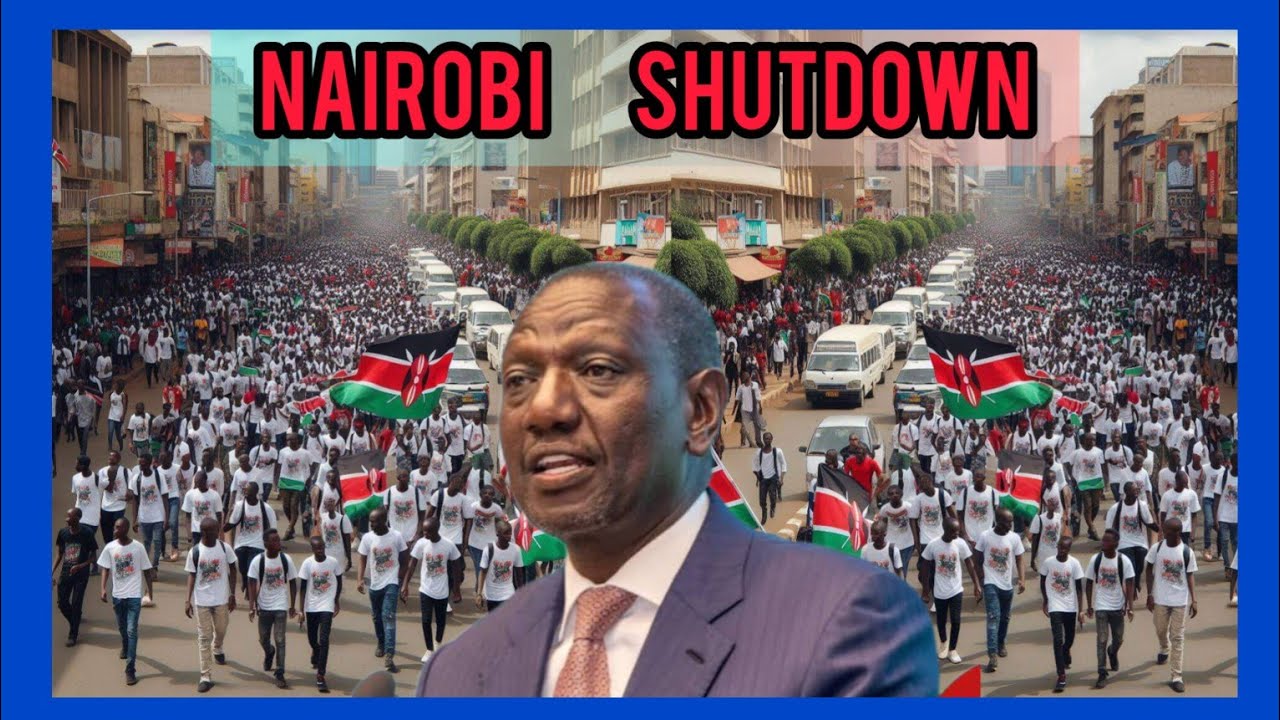 thousands of Gen Z's shuts down Nairobi CBD as Police commander bungei ...
