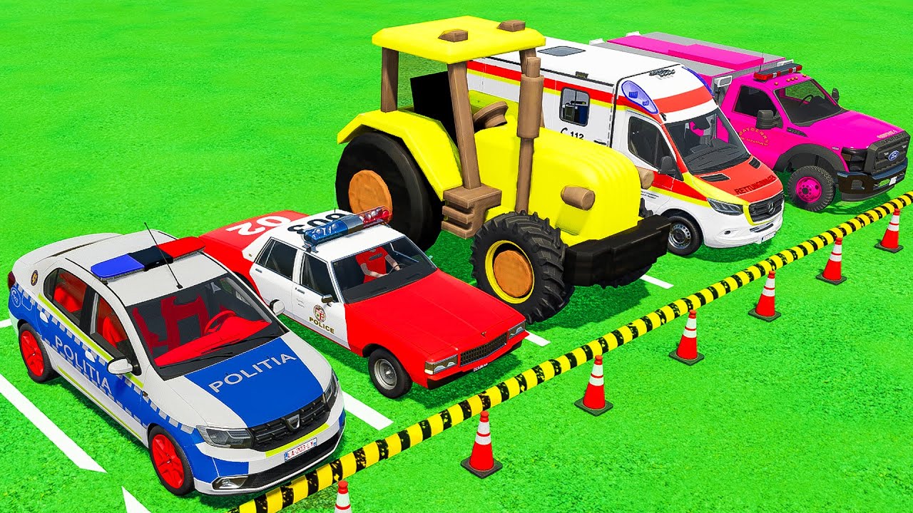 DACIA, CHEVROLET POLICE CARS & TRACTOR, AMBULANCE VEHICLES, RESCUE ...