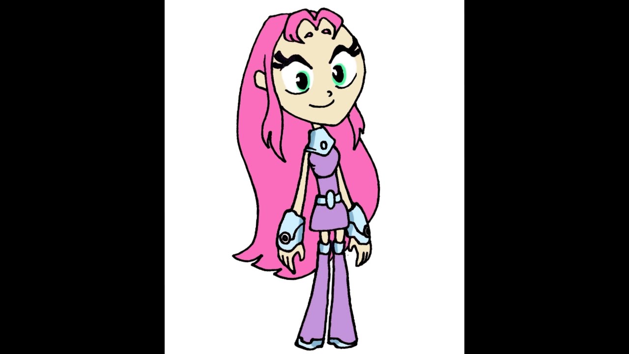 HOW TO DRAW TEEN TITANS STARFIRE - YouTube