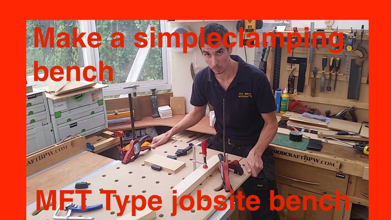 Portable jobsite MFT slab worktable - YouTube
