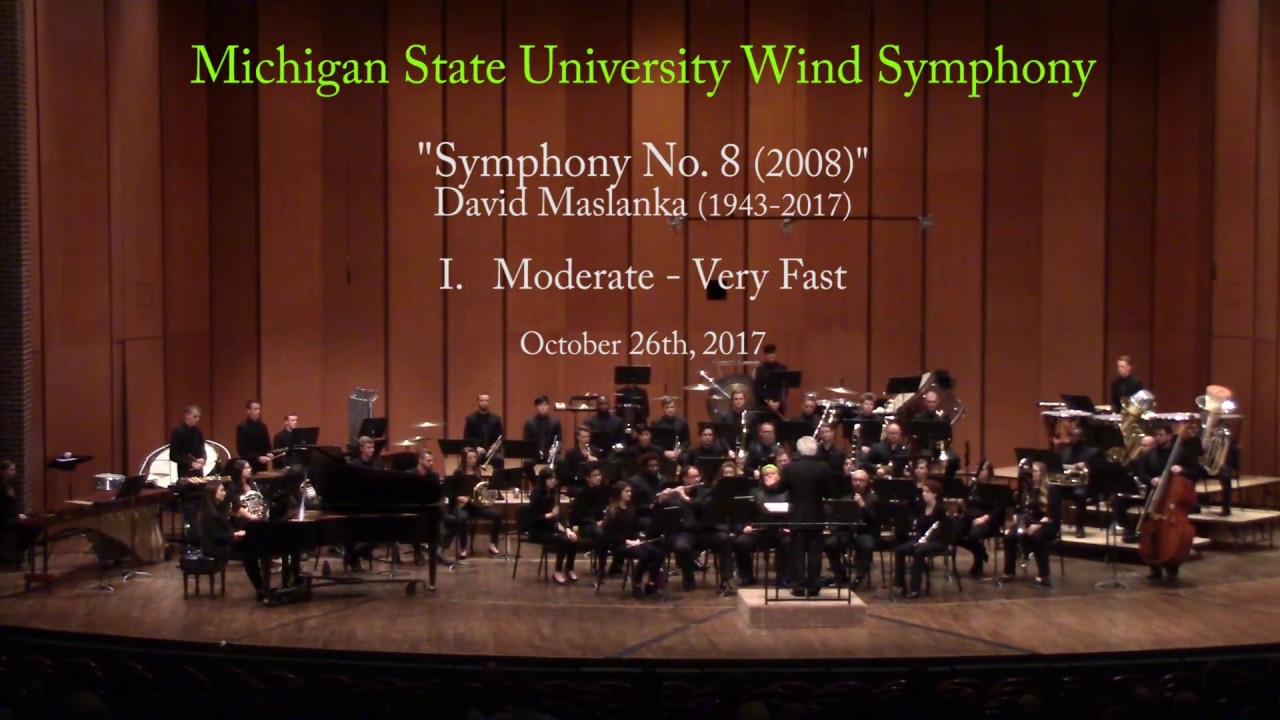 Michigan State University Wind Symphony - Symphony No. 8 I(2008) I ...