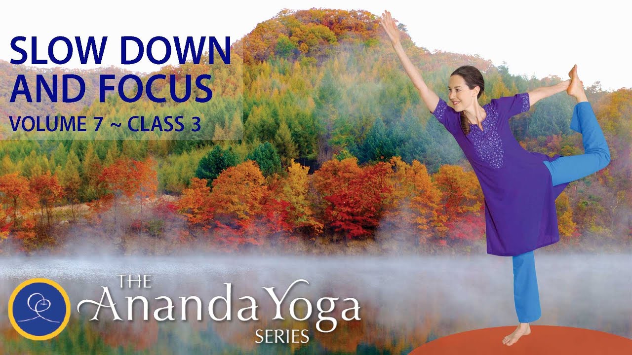 Slow Down And Focus: Spiritual Yoga with Gyandev - Full-Length Class - YouTube