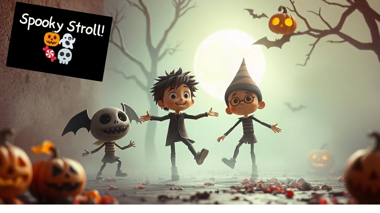 Spooky Stroll! A Halloween Adventure Song for Kids 🎃👻 Sing Along ...
