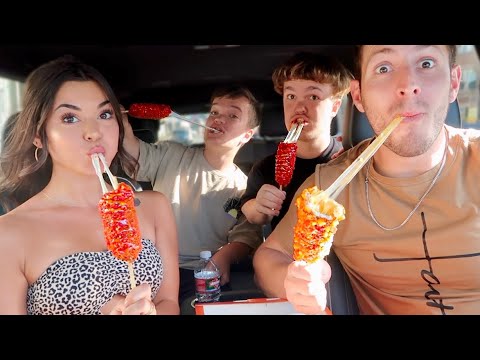 Korean Fried Cheese Mukbang with Friends :) | Steph Pappas - YouTube