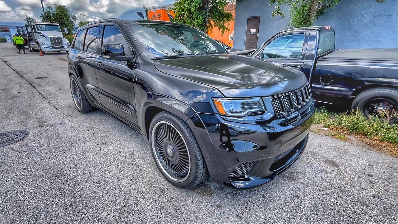 Очень ДИКИЙ Jeep Hellcat SRT - YouTube