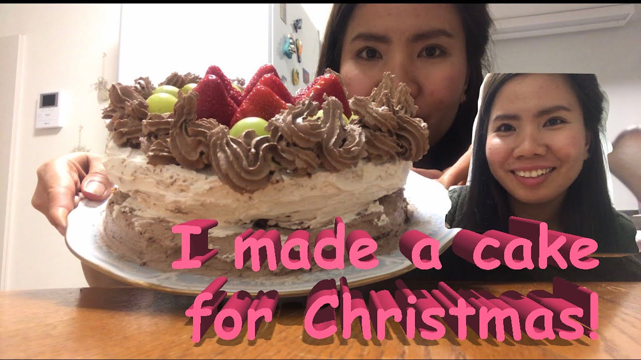 How to make a cake at home?| Christmas in Japan| - YouTube