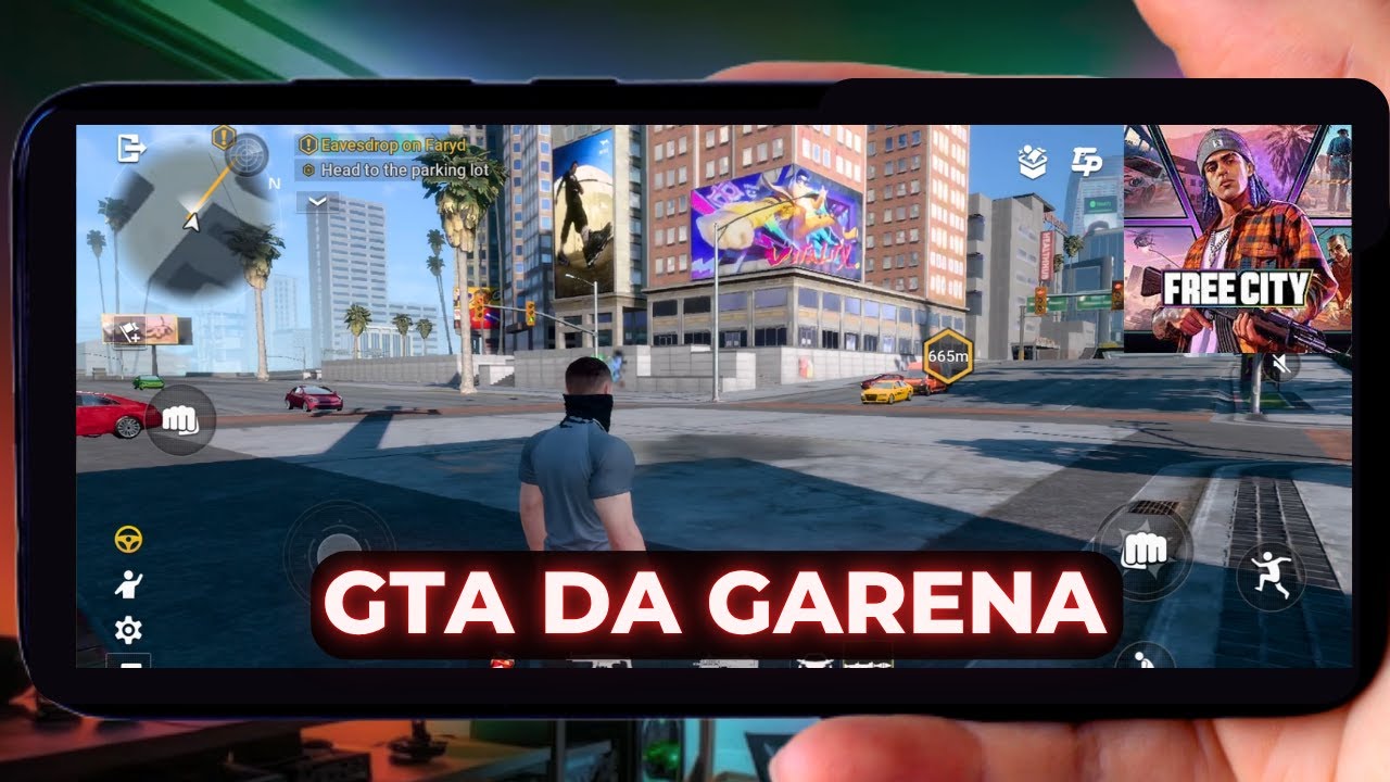 💥 O NOVO GTA MOBILE DA GARENA TÁ INCRÍVEL! GAMEPLAY INSANA DE FREE CITY ...