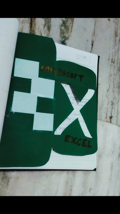 Excel front page for computer project...#craft #art_shorts #stencil ...