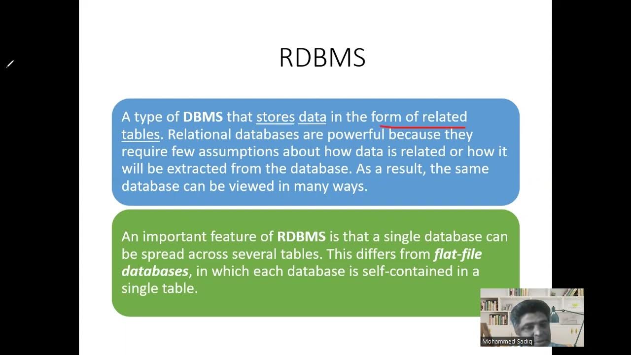 01 RDBMS introduction - YouTube