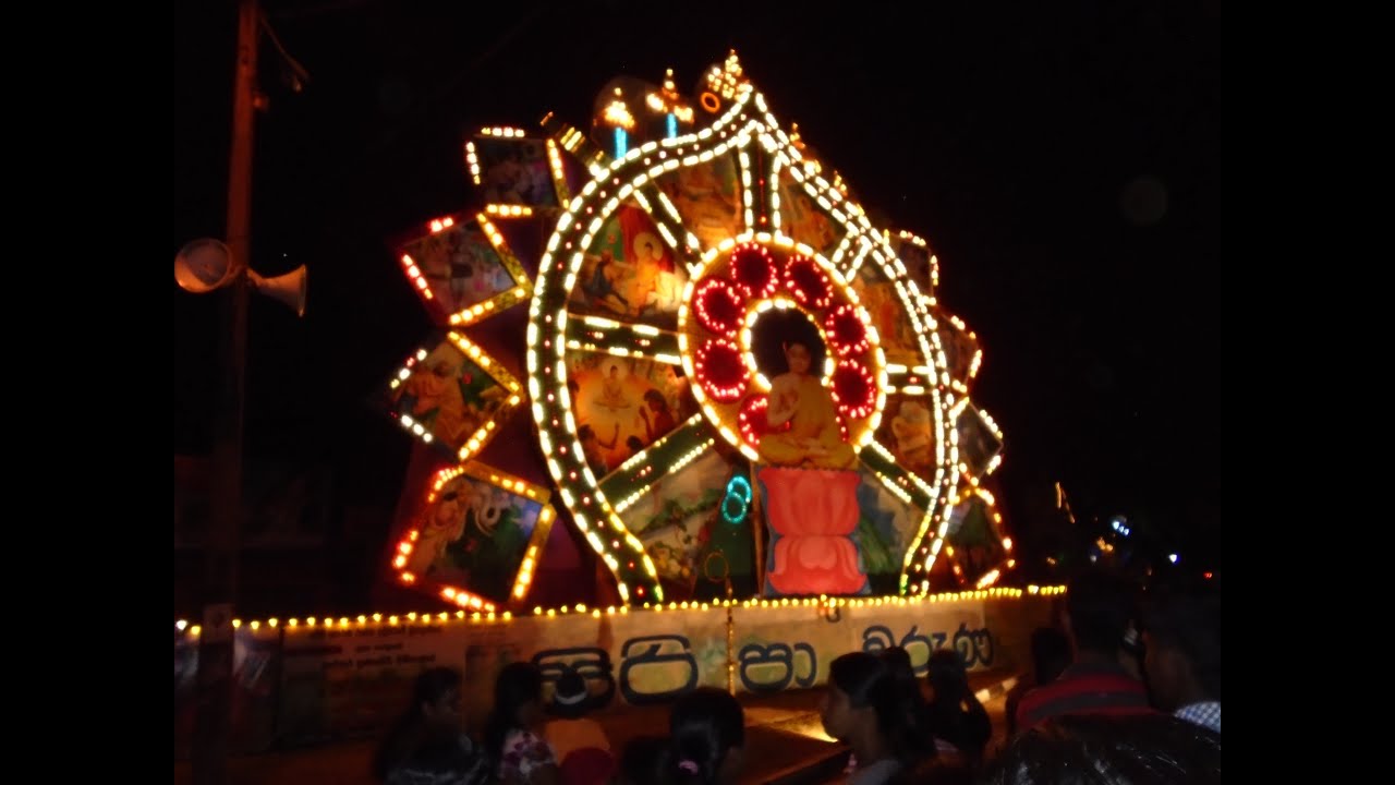 Poson Pandol in Kalutara city 2014-part 2 - YouTube