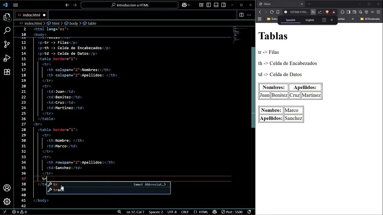 Tablas en HTML: colspan, rowspan y trucos profesionales 📊 - YouTube