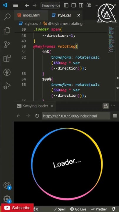 Swaying Loader Using Css Youtube